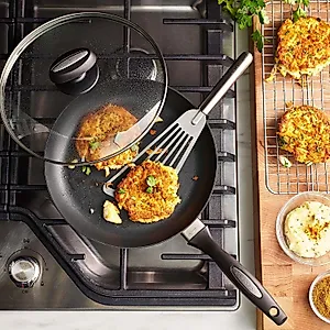 Scanpan ES5 Skillet with Lid, 9.5", Black