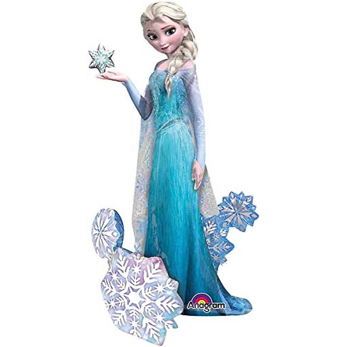Frozen's Elsa The Snow Queen Airwalker Birthday Balloons Decoration - 57" Inches