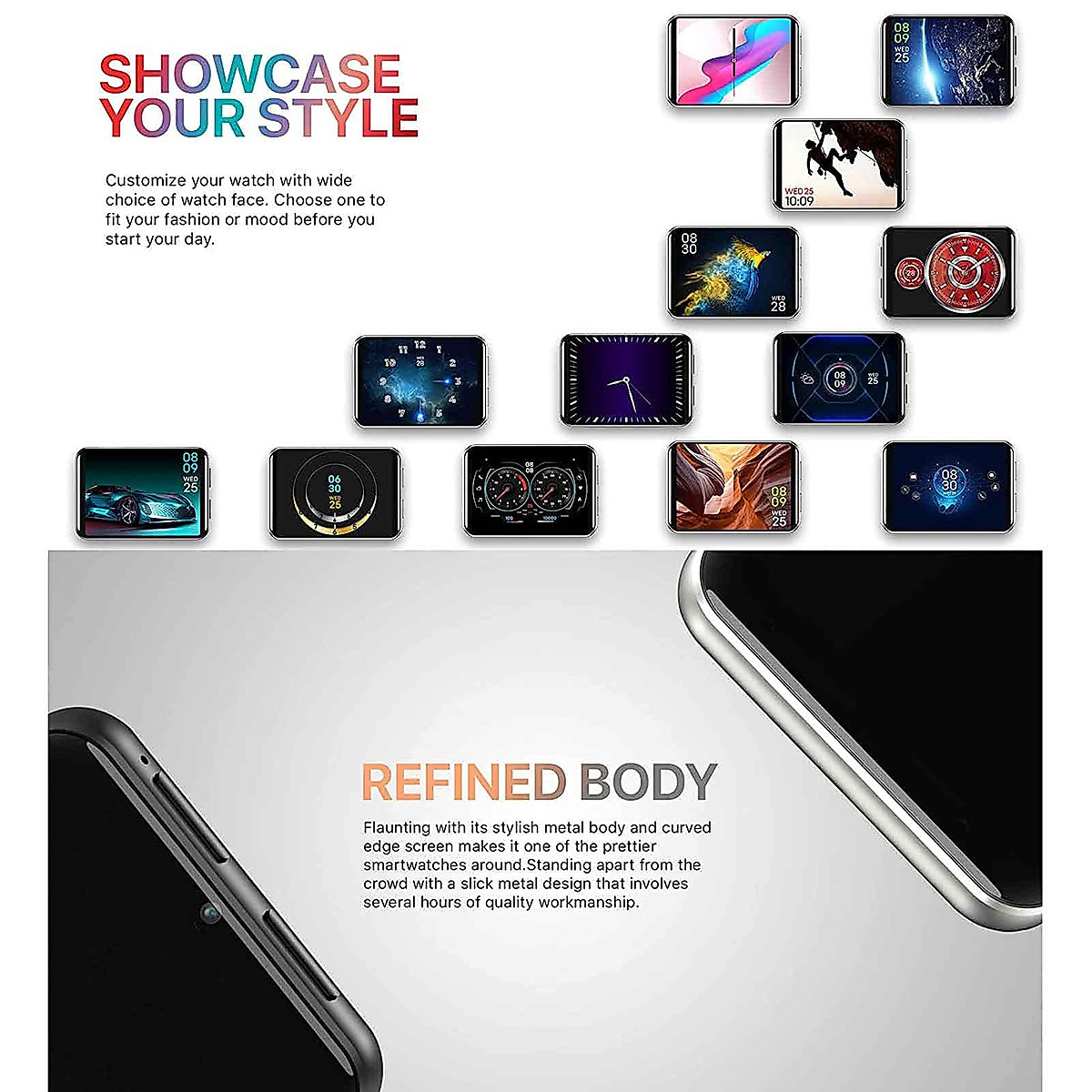 LIZIWEI LEMT 2.86 Inch Super Large Touch Screen Smartwatch, 4G Call 3G+32G Memory 5MP Front Camera 2700Mah Large Battery Multi Sport Modes Smart Watch Easy Typing