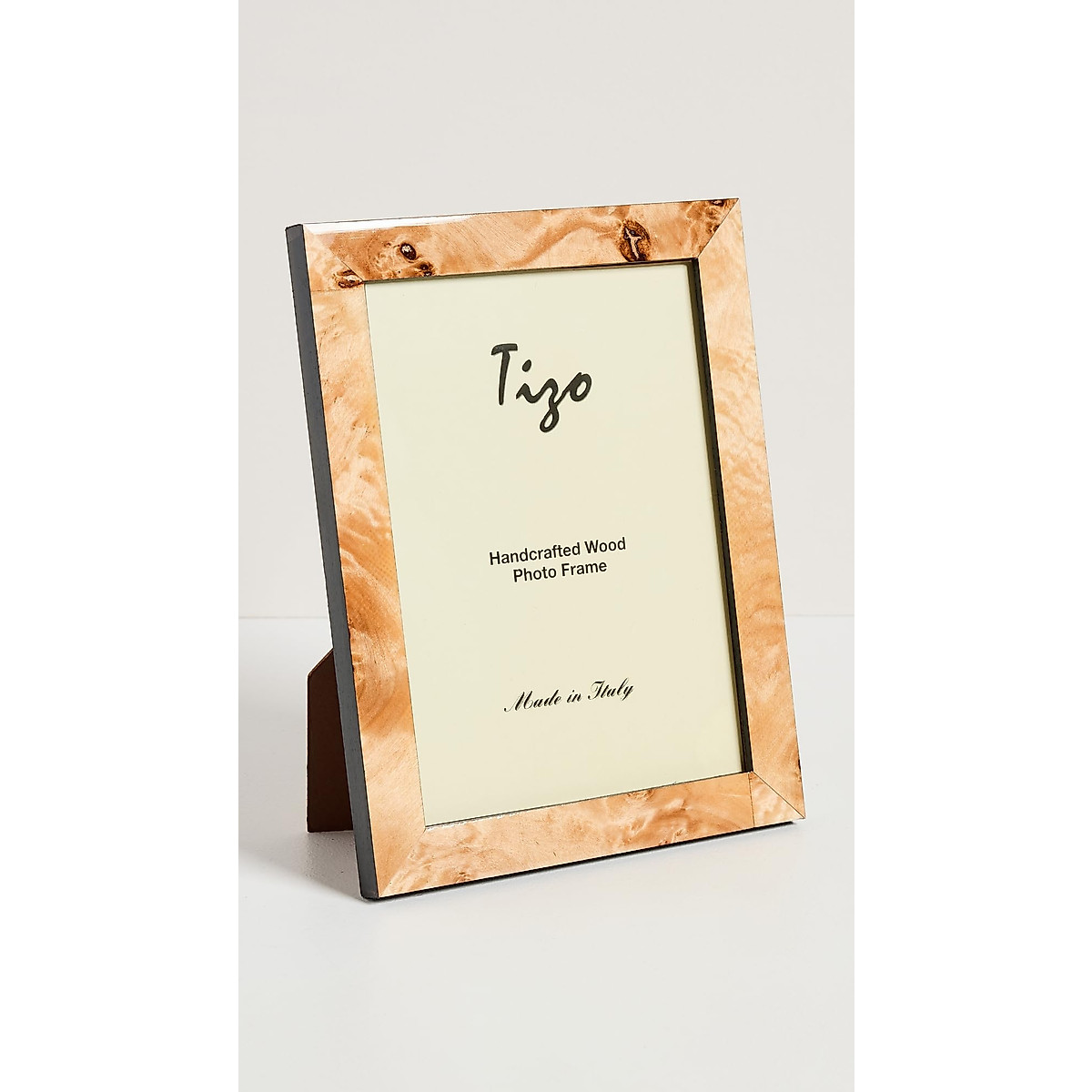 Tizo Design Women's 5x7 Wood Frame, Natural Burl, Brown, Tan, One Size