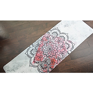 Yoga mat,Best No-Slip Hot Yoga Mat,SGS Approved No-Toxic,TPE+Ultra Absorbent Microfiber+Silicon Nonslip Surface,Ideas for Exercise,Yoga and Pilates,Money back Guarantee(Harmony)