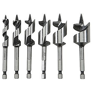 Drill Master 6Piece Stubby Auger Bit Set