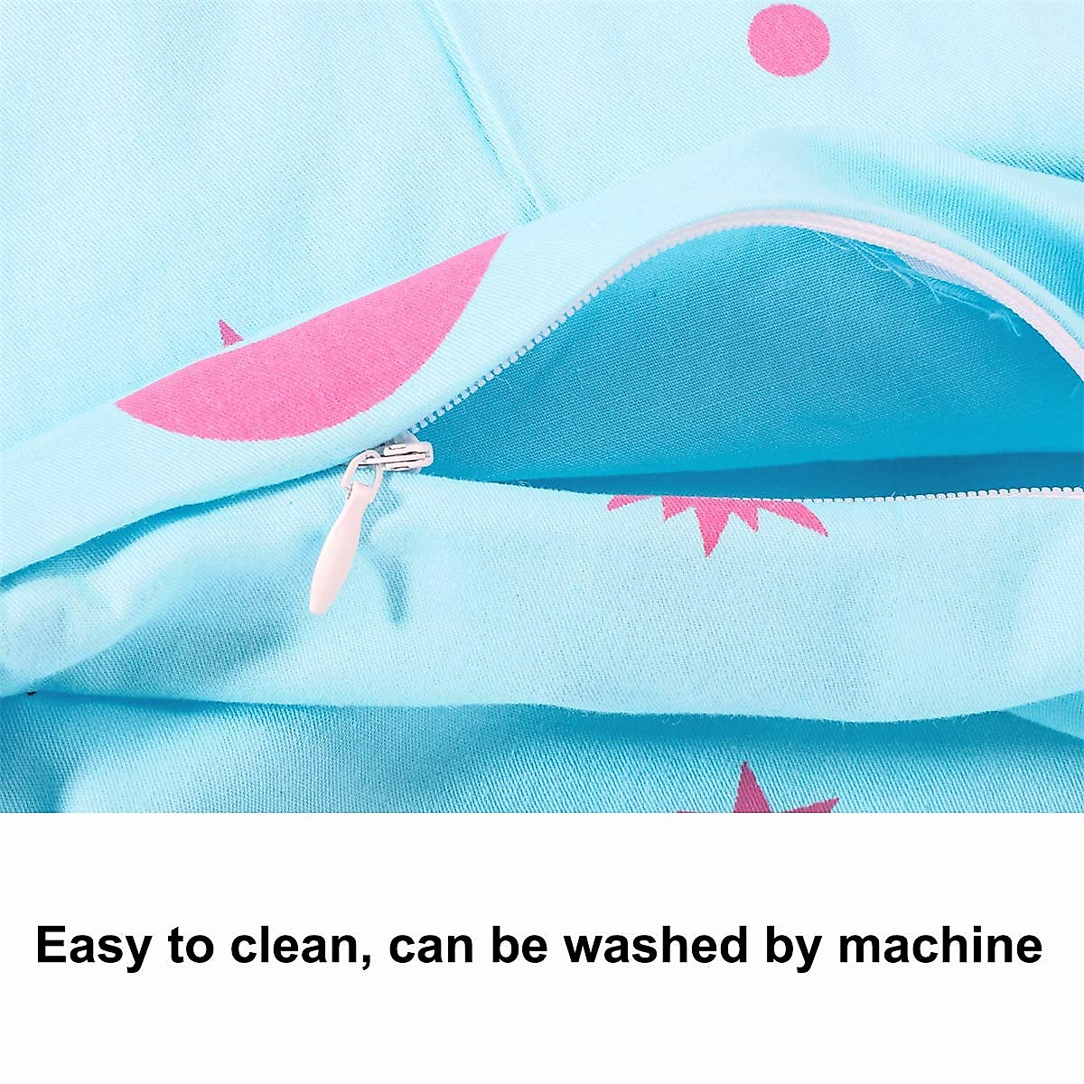 Pregnancy Pillow Cover/U Shaped Pillow Cover/Pregnancy Pillow Case/Maternity Pillow Case/Pillowcase with Removable Cotton Cover 57x30 Inch for Pregnancy Pillow Moonblue