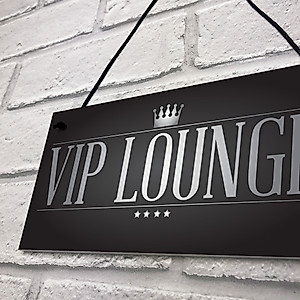 RED OCEAN VIP LOUNGE Vintage Man Cave Pub Home Bar Garden Hanging Sign Plaque BBQ Beer Party Dad Gift