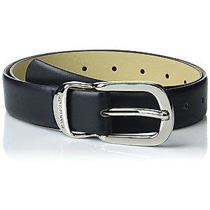 Steve Madden Women's Bottle Opener PERF Belt, Black, L