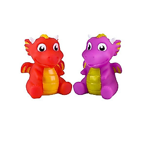 Dragon Squirts Set of 12 Playful Bathtub and Birthday Party Goody Bag Toys