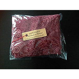 BTP! Thai Cotton Hippie Hobo Sling Crossbody Bag eco Friendly Shopping bag Paisley Print Large (SkyBlue PL42)