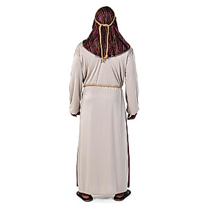 Fun Express Men's Deluxe Joseph Costume, One Size Fits Most, Great For Pageants and Nativity Christmas Plays, 1 Set - VBS Vacation Bible School Supplies/Deco