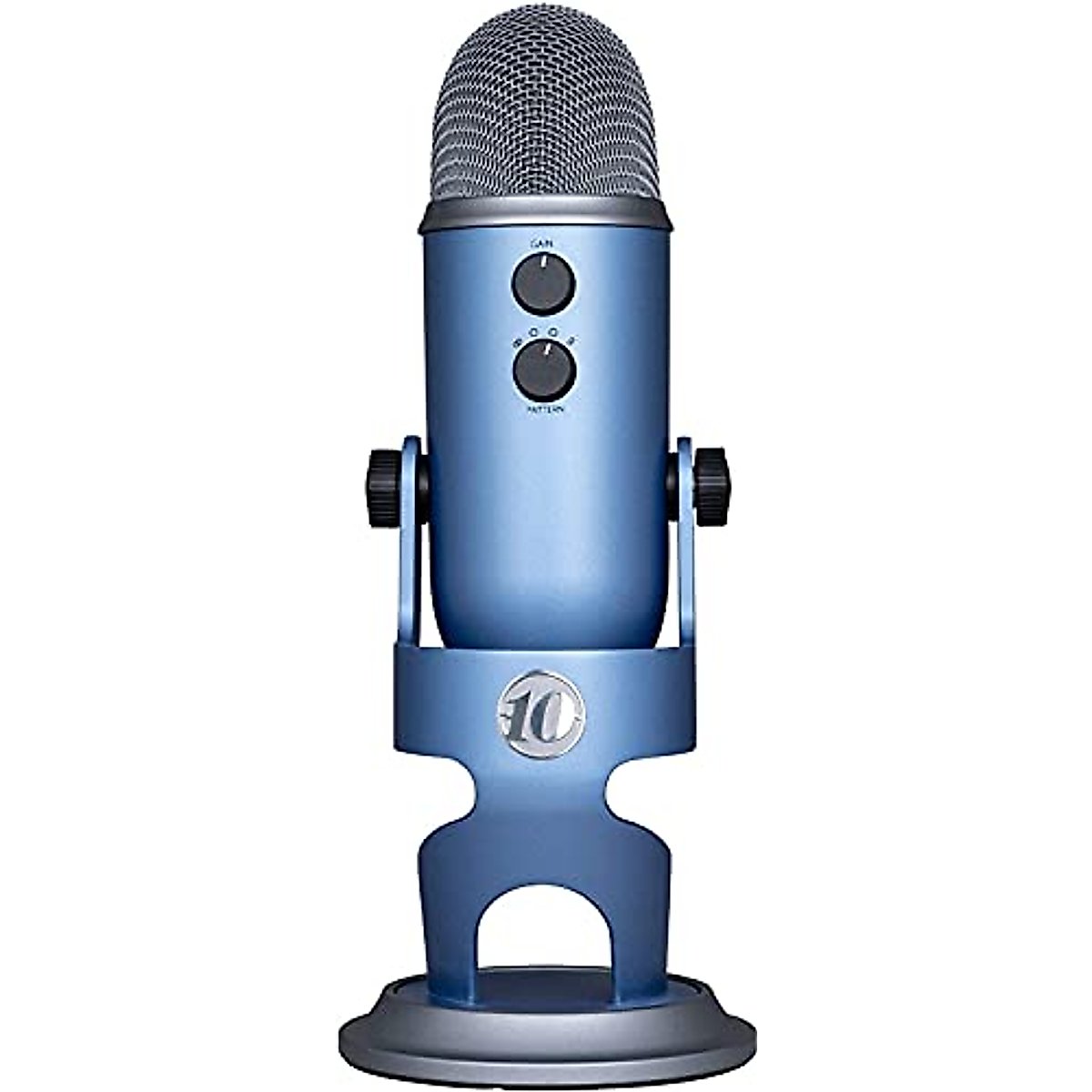 Blue Yeti USB Microphone for PC & Mac, Gaming, Podcast and Streaming Microphone, 10 Year Anniversary Edition with Custom Finish & Multiple Pickup Patterns