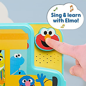 Just Play Sesame Street Elmo’s Learning Letters Bus Activity Board, Preschool Learning and Education, Officially Licensed Kids Toys for Ages 2 Up, Gifts and Presents