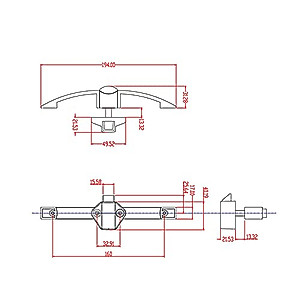 Button Latch Lock,Cupboard Cam Lock, 4 PCS,Push Lock Latch Door,Pop Up Knob Button Catch Lock,Door Lock Catch Zinc Alloy Pop Up Cupboard Door Knob Latch Fit 14mm-16mm Thickness Cabinet Boat Horsebox C