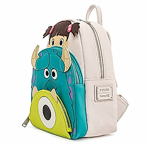 Loungefly Disney Pixar Monsters Inc Boo Mike Sully Cosplay Womens Double Strap Shoulder Bag Purse