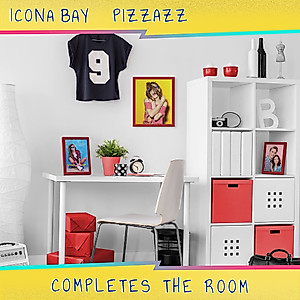 Icona Bay 8x10 Picture Frame, Red Colored Solid Wood Scandinavian Style Frame for Photo, Pizzazz Collection