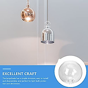 Glass Globe Lamp Shade Clear Ball Lampshade Cover Wall Sconces Chandelier Fixture Replacement Globes for Pendant Light Wall lamp