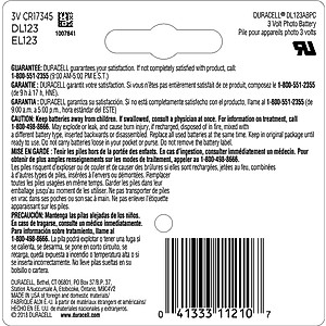 Duracell – 123 3V Lithium Photo Size Battery – long lasting battery (Pack of 36)