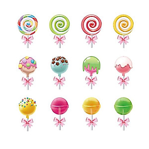 Anor WishLife Candyland Banner,Lollipop Banner,Rainbow Candy Banner,Donut Banner,Candyland Party Supplies,Candyland Baby Shower,Candyland Decoration for Girls,Kids,Home,Classroom,Bedroom