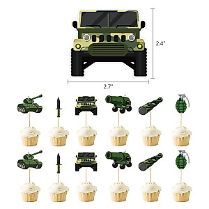 Homond Army Party Decorations, Army Birthday Party Supplies Kit, Army Decorations For Party, Army Banner Cake Topper Swirls, Camouflage Balloon Garland Arch Kit Green Brown