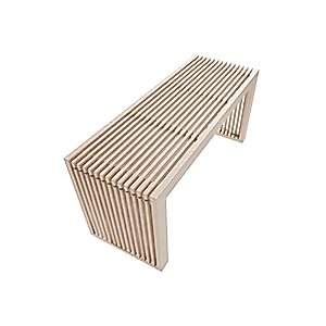 APRTAT Bamboo Dining Bench,Indoor Storage Bench Wood | Kitchen & Living Room Furniture-35.43L x 12.99W x 16.93H in