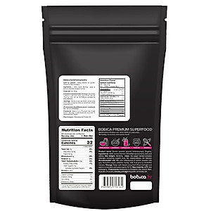 Bobica Organic Aronia Berry Powder, Chokeberry Powder, Antioxidant Superfood, High in Flavonoids, Polyphenols and Potassium, for Immunity, Vegan, Gluten-Free, 1lb