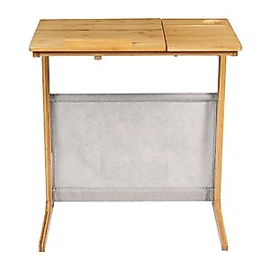 VBSQ Bamboo Laptop Desk Table End Side Table Angle Adjustments Top Tray Home Office Mikalo Home Office Office Furniture Standing Desk Computer Desk Stand up Desk Gaming Desk Standing Desk Office