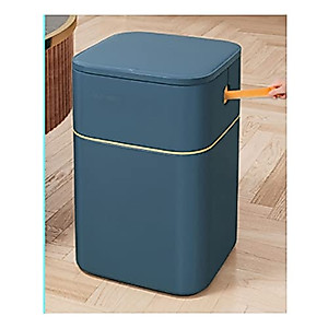 QDLZLG Trash Can Style Seal Press for Kitchen Bathroom Office Storage Bucket Dustbins Accessories with Lid Garbage