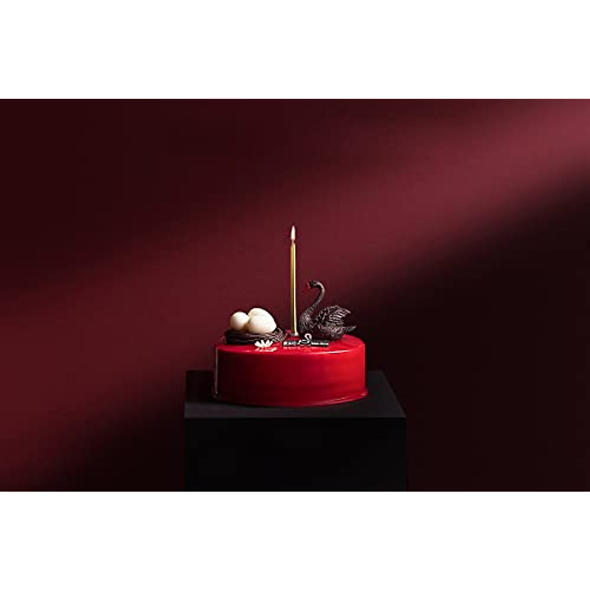 JULOLY 24-Count Gold Birthday Candles, Long Cupcake Candles, Suitable for Birthday Parties, Wedding Cakes and Anniversary Celebrations