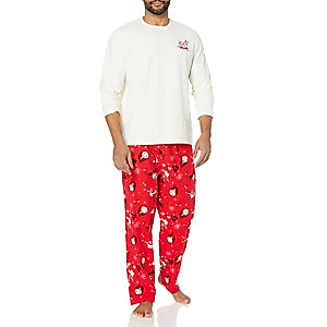 Amazon Essentials Disney | Marvel | Star Wars Men's Flannel Pajama Sleep Sets, Nightmare Valentine - Mens, Medium