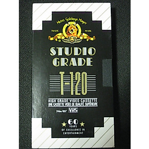Set of Five High Grade Video Cassettes (VHS) MGM Studio Grade T-120