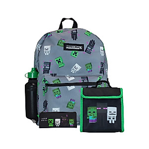 Minecraft Kids Minecraft Backpack 4 Piece Set
