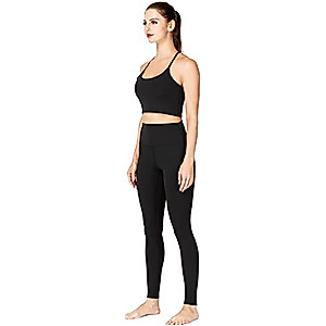 Sunzel Workout Leggings for Women, Squat Proof High Waisted Yoga Pants 4 Way Stretch, Buttery Soft (Black, L)