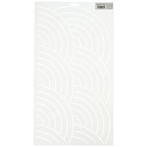 Quilting Creations Baptist Fan Background Quilt Stencil,White,18 inch