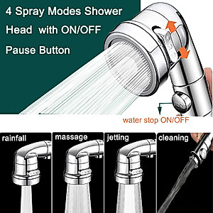 MOSELNY Sink Faucet Sprayer Attachment, Faucet Shower Sprayer with 59” Stainless Steel Hose for Hair Washing&Pet Shower for Bathroom Bathtub, Kitchen Faucet,Garden Tub,Utility Laundry Tub