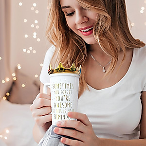 inspirational Gifts for Women, Sometimes You Forget Your Awesome Gifts, Birthday Gifts for Women, Spiritual Gifts, Birthday Gifts for Best Friend, Coworker, Grandma, Aunt, Sister, Daughter - 19 Oz Mug