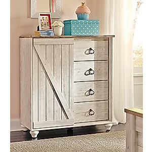 Signature Design by Ashley Willow ton Dresser, White Wash