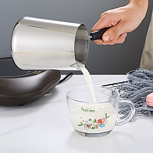 Grehge oz Milk Butter Warmer Pot Stovetop Chocolate Melting Pan Cezve Ibrik Briki Greek Arabic Coffee Maker for Maple Syrup Butter Heating Stainless Steel