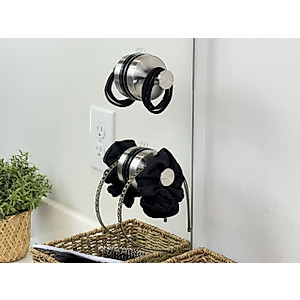 SUPRAQ Removeable Suction Cup Metal Hooks for Kitchen, Bathroom Shower, Tiles and Mirror-Pack of 2 (Nickel)