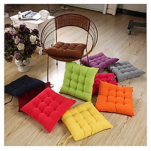 vanki Soft Chair Cushion/Pad - 14" x 14", Red