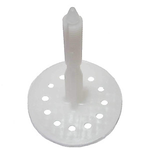 Trufast Heavy-Duty Plastic Insulation Masonry Fasteners - Durable Anchors for Securely Mounting on Brick, Concrete, and Stone Walls - Ideal for Home and Commercial Use (250, 3-1/2")