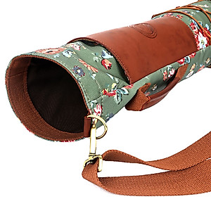 TOURBON Canvas Golf Bag for Women Driving Range Travel Course Club Carry Case