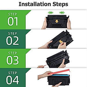 Aztech Compatible Toner Cartridge Replacement for HP 58X CF258X 58A CF258A Laserjet Pro M404n M404dn MFP M428fdw M428dw Printer (Black, 4-Pack)