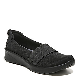 BZees Womens Gracie Slip On Black 7 W