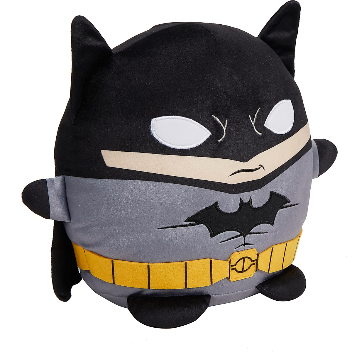Mattel DC Cuutopia Batman Plush Toy, Super Hero Soft Rounded Pillow Doll, 10-inch Character Collectible