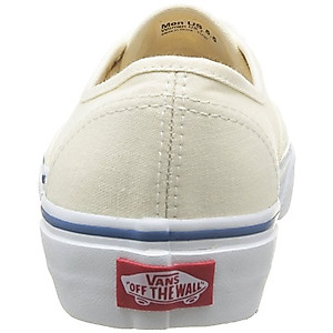 Vans Unisex's Vans Authentic Skate Shoes 8.5 (White/Off White)