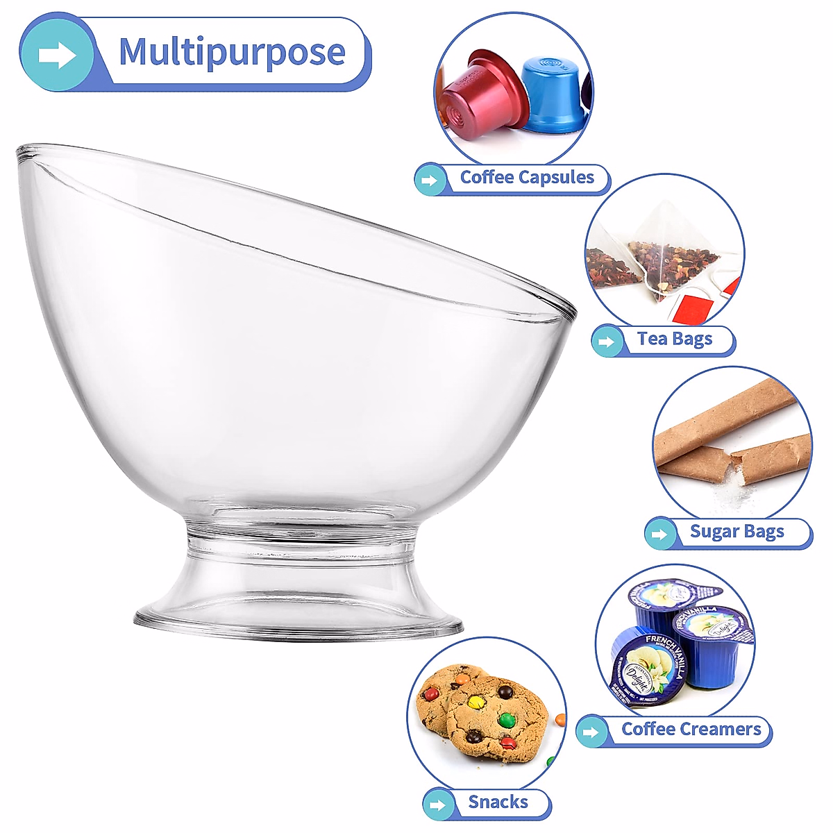 MOLIGOU Coffee Pod Holder Bowl, Coffee Capsule Container, Coffee Pod Storage Organizer for Kitchen Counter