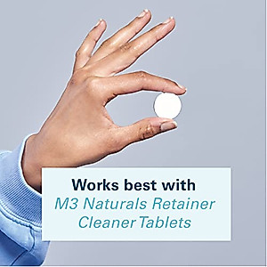 Denture Bath Case and Retainer Case | FSA HSA Approved | Denture Cleaner Cup for Invisalign Retainers Mouthguards and Dentures Cleaner Kit with Strainer Spill-Free Portable Retainer Cleaner Case