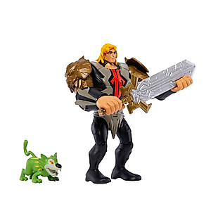 Masters of the Universe and He-Man Toy, He-Man Savage Eternia MOTU Collectible Action Figure with Accessories
