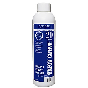 L'Oreal Technique Oreor 20 Volume Developer - Hair Color Developer, Creamy Formula For UniForm Results, Combine With Color of Your Choice, 8 Fl Oz