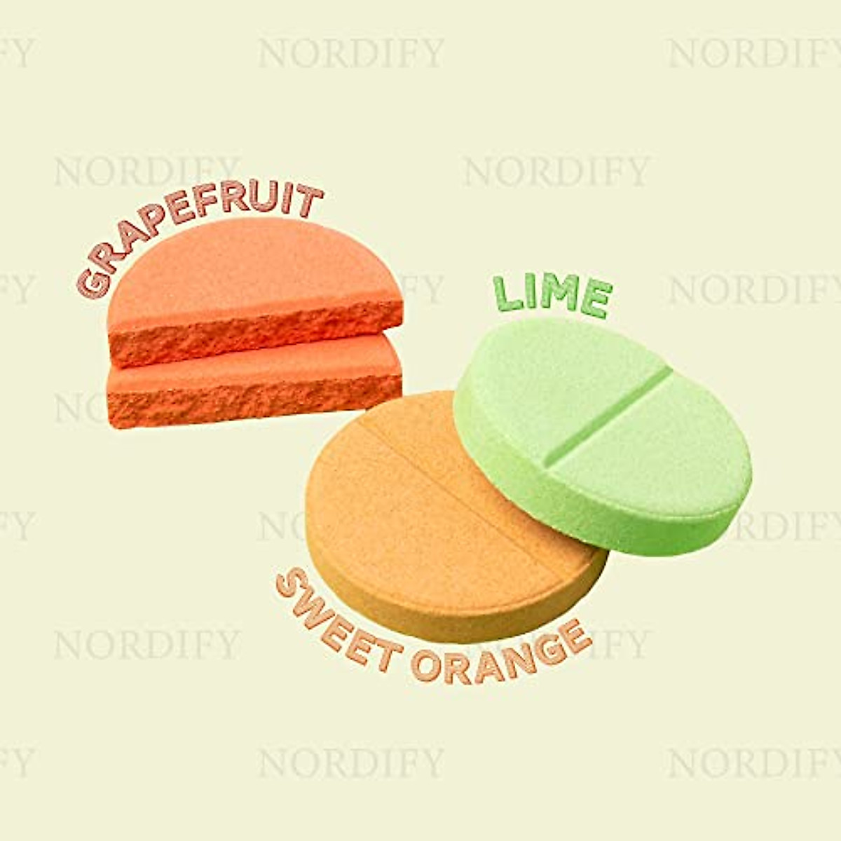 Nordify Citrus Punch Shower Steamers Aromatherapy Variety Pack of 10 - Gifts for Mom, Gifts for Women and Men, Shower Bombs with Citrus Essential Oils