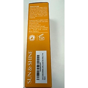 Sun&Shine 100% mineral sunscreen zinc oxide for Sensitive Skin: SPF50+ Broad Spectrum UVA UVB, Face sunscreen lotionreef safe, fragrance free 1.7 Oz