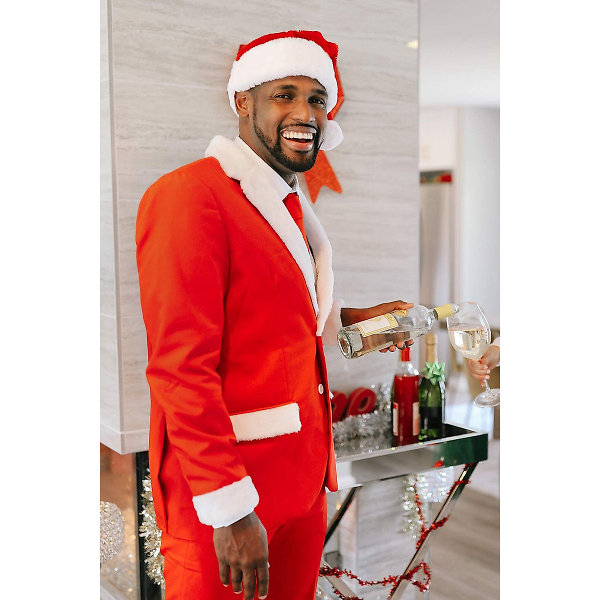 Tipsy Elves Santa Blazer with Tie: 46